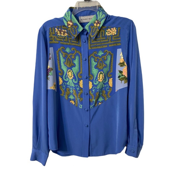 Howard Wolf | Tops | Vintage Howard Wolf Dallas Blouse Purple ...